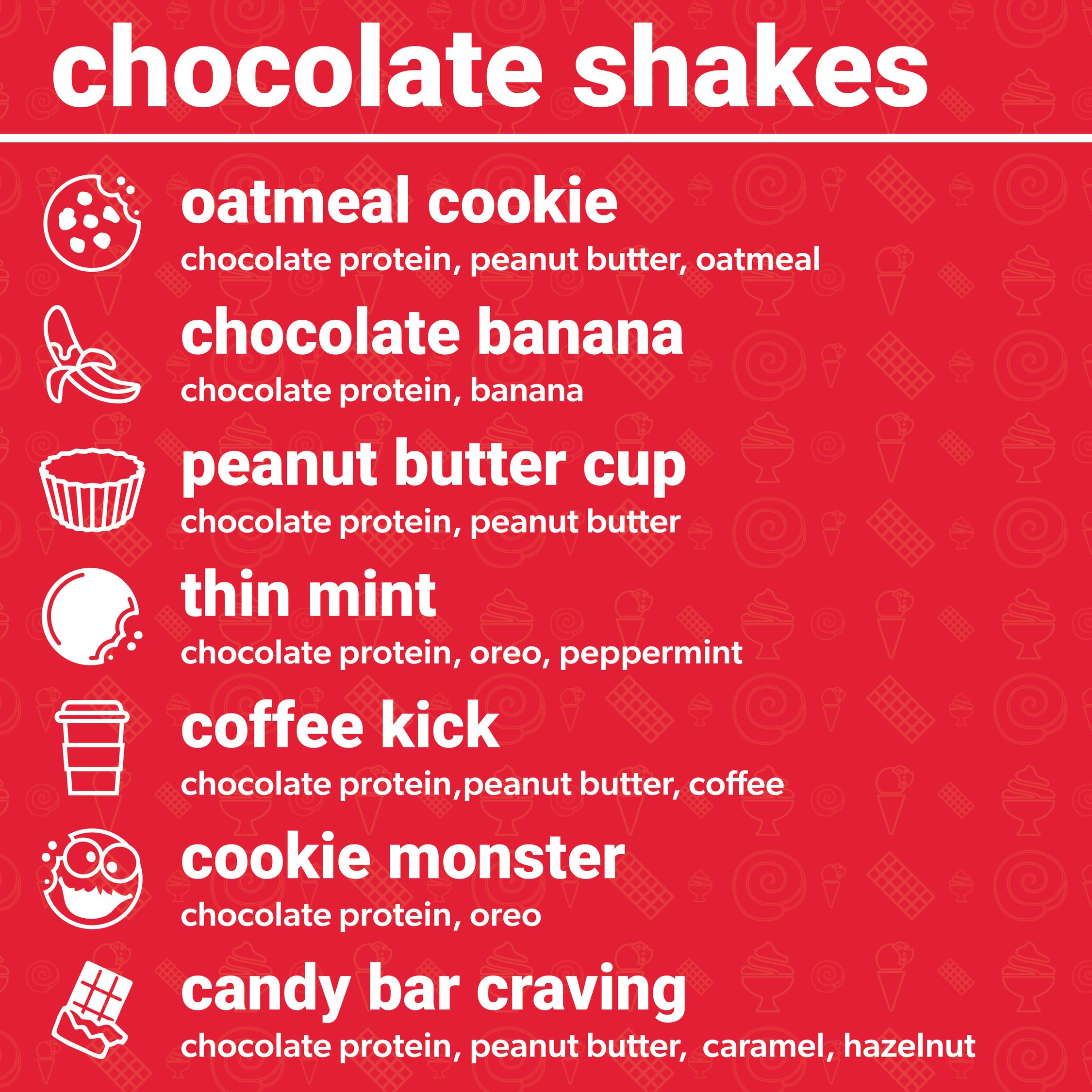 Shake Bar | Shake Menu