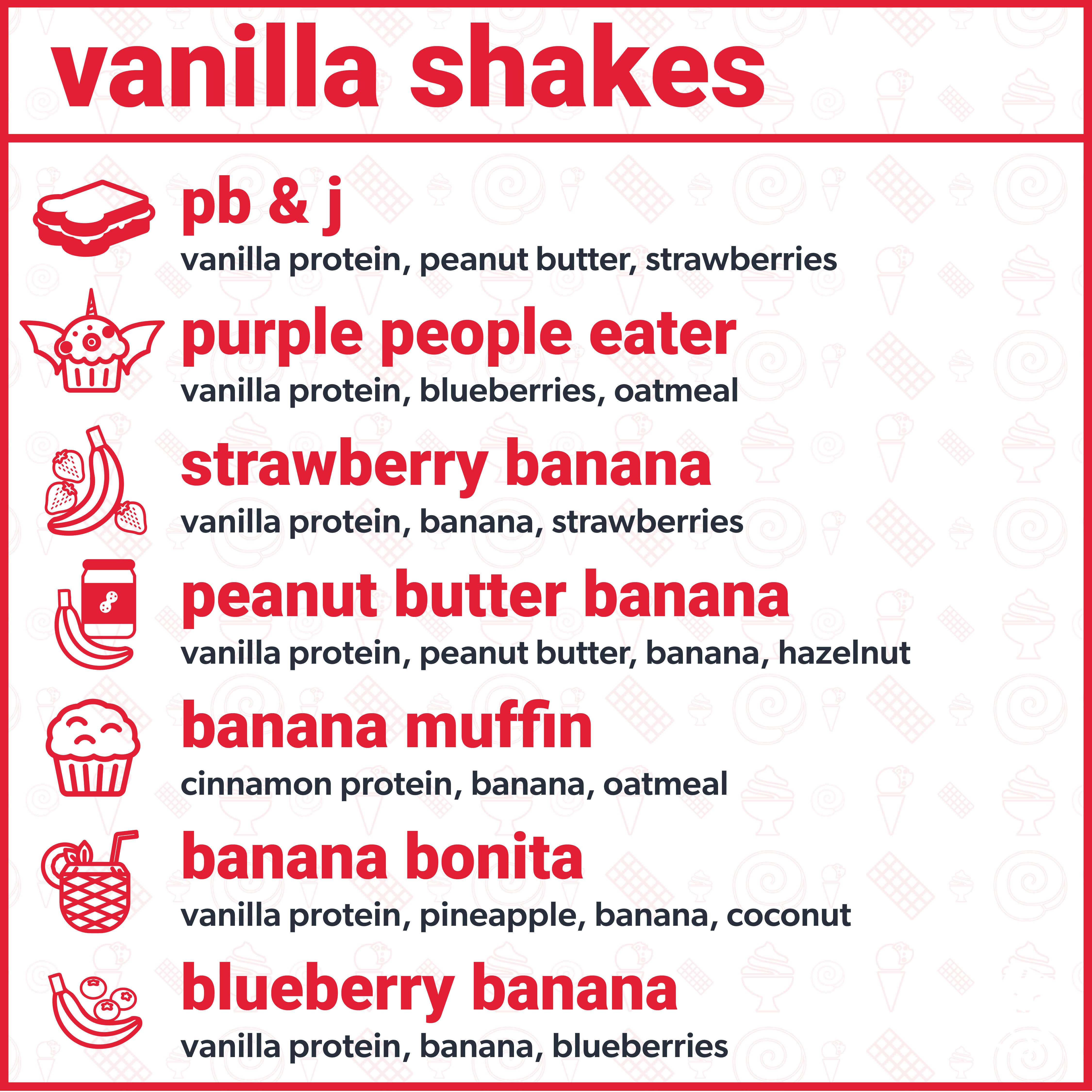 Shake Bar | Shake Menu